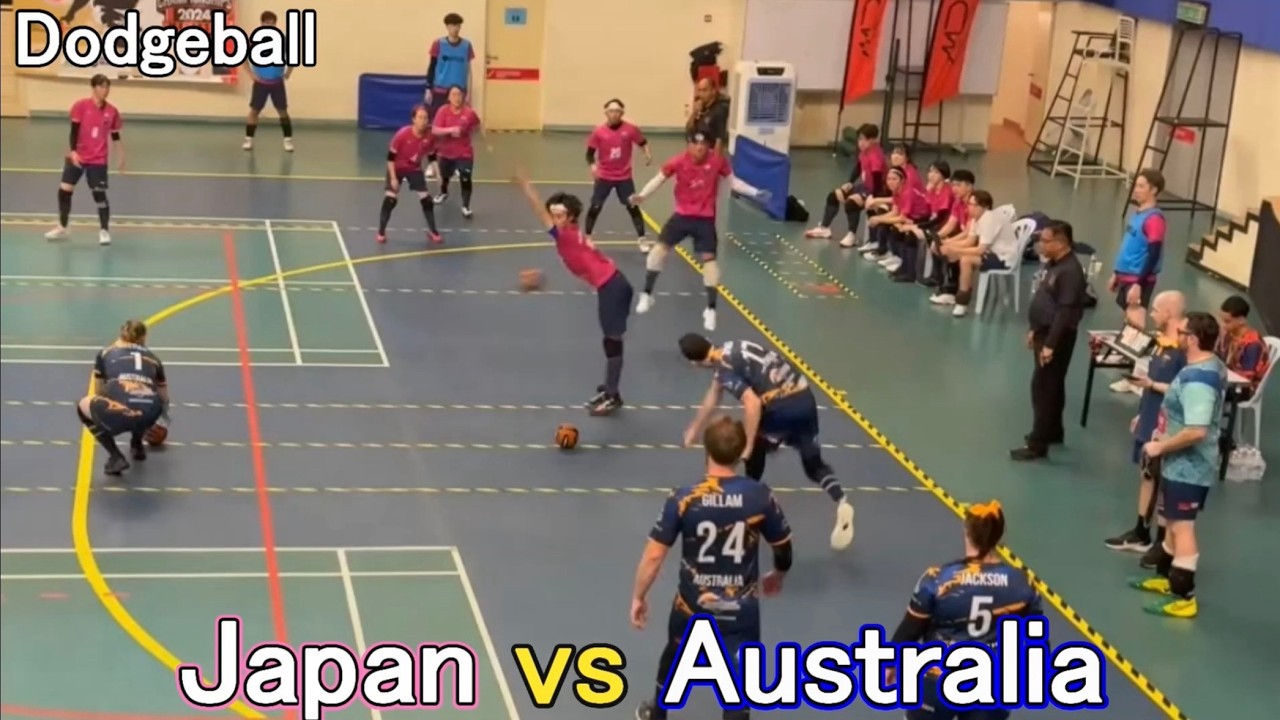 【Dodgeball】Japan vs Australia MIX④ East Asian Championship 2024 - YouTube
