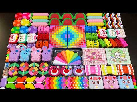 RELAXING WITH CLAY PIPING BAGS VS GLITTER VS MAKEUP ! Mixing Random Things Into Slime #7488