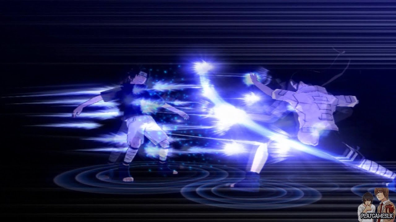 PTS Hyuga Neji Uses 8 Tigrams 361 Style Againts PTS Uchiha Sasuke - YouTube