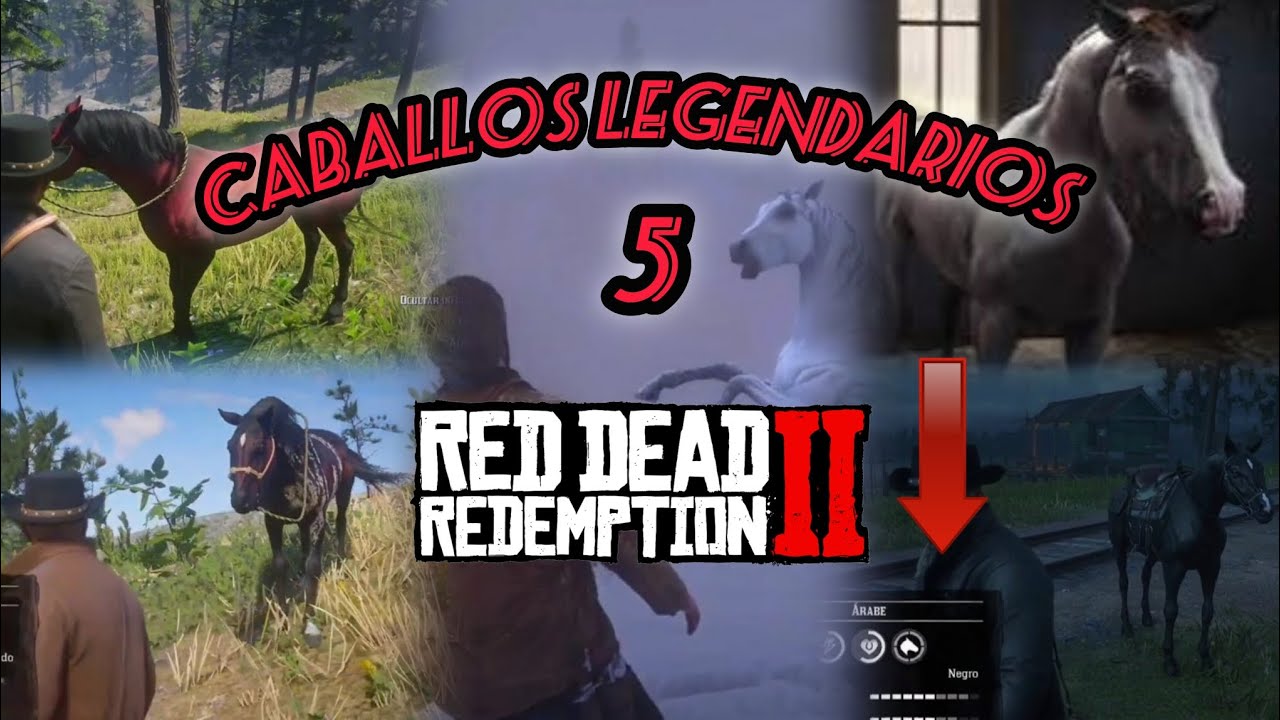 Como atrapar a los 5 caballos árabes en rdr2 - YouTube