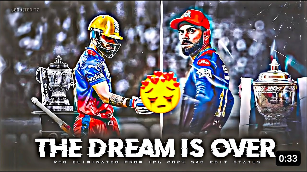 RCB eliminated from ipl 2024 || sad RCB status || RCB dressing room ...