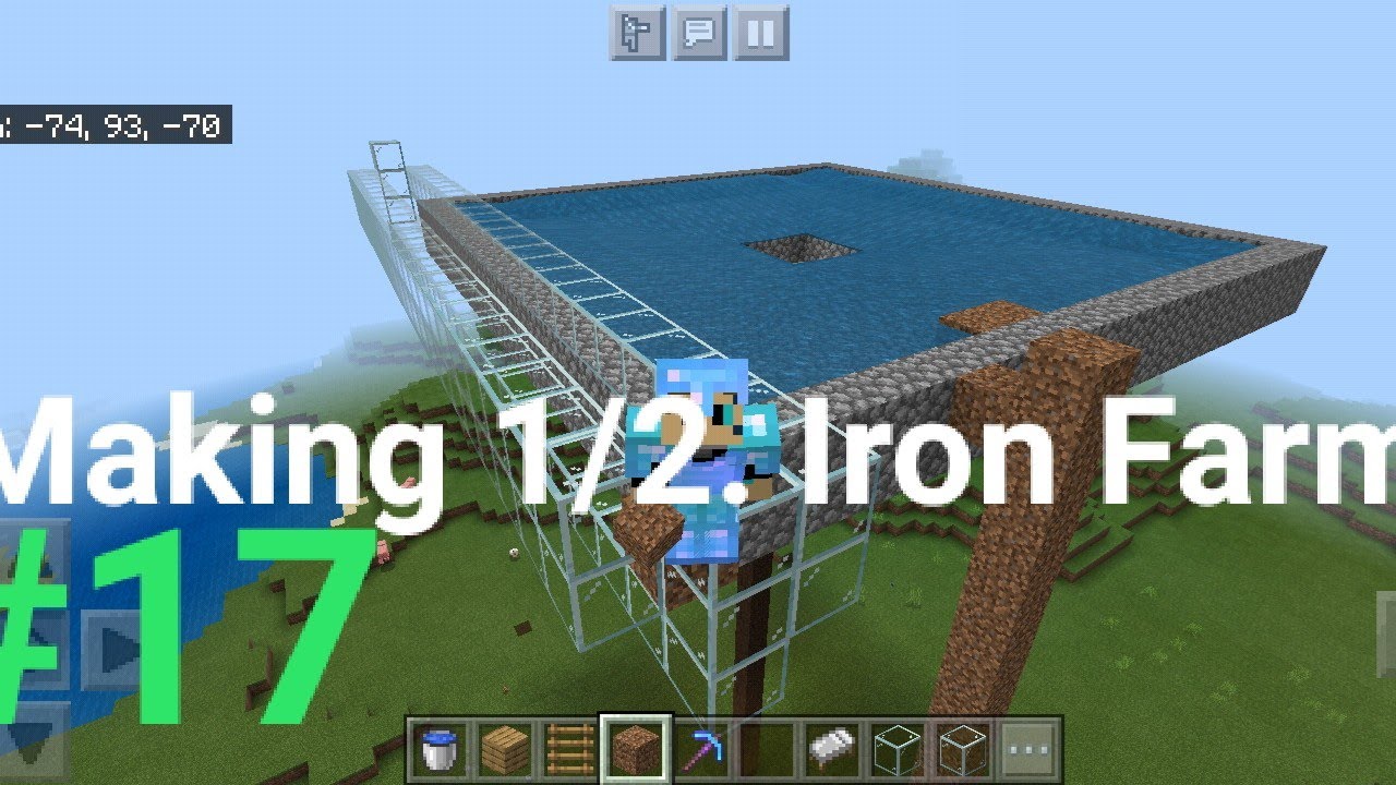 #17. Making An Iron Farm. Let's play Minecraft. - YouTube