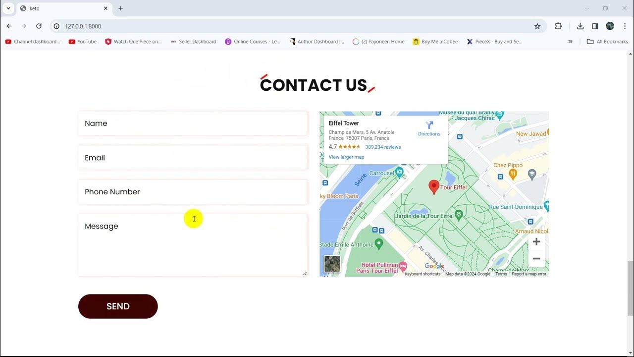 Sending Messages to Admin | Laravel Hotel Management System Project Tutorial - YouTube