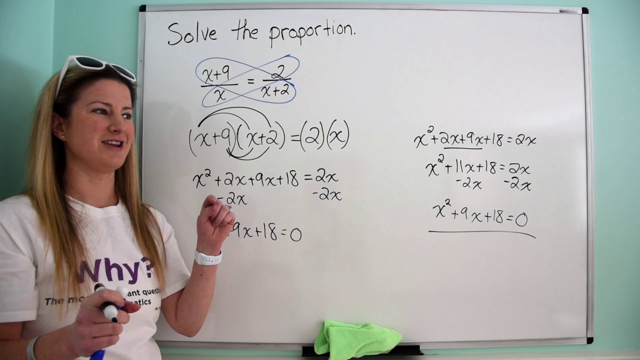 Solve the Proportion - YouTube