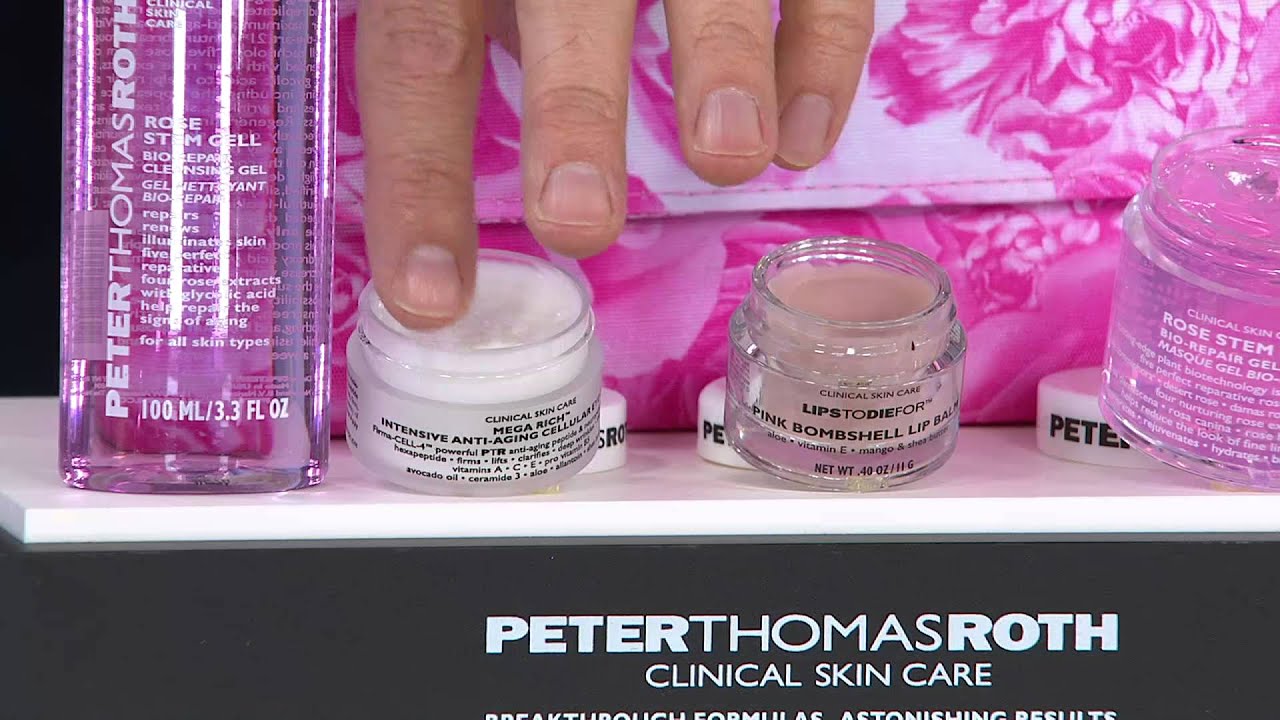 Peter Thomas Roth Rose Anti-Aging 4 Piece Kit w/ Signature Bag with ...