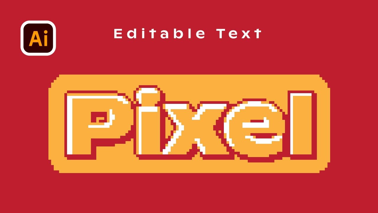 Editable Pixel Art Design in Adobe Illustrator | Professional Tips ...