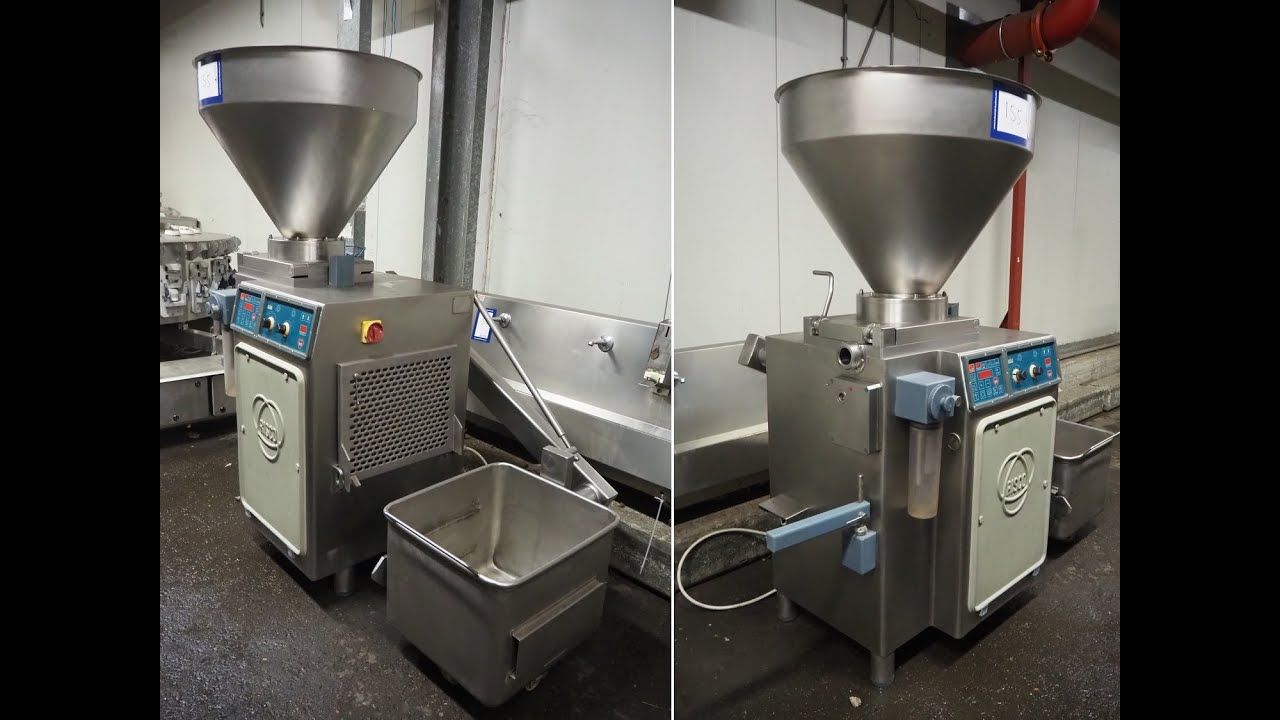 749-155: Risco vacuum filling machine with lifter for 200 liter meat ...