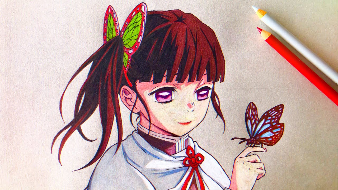 Drawing Kanao Tsuyuri From Demon Slayer: Kimetsu no Yaiba #drawing # ...