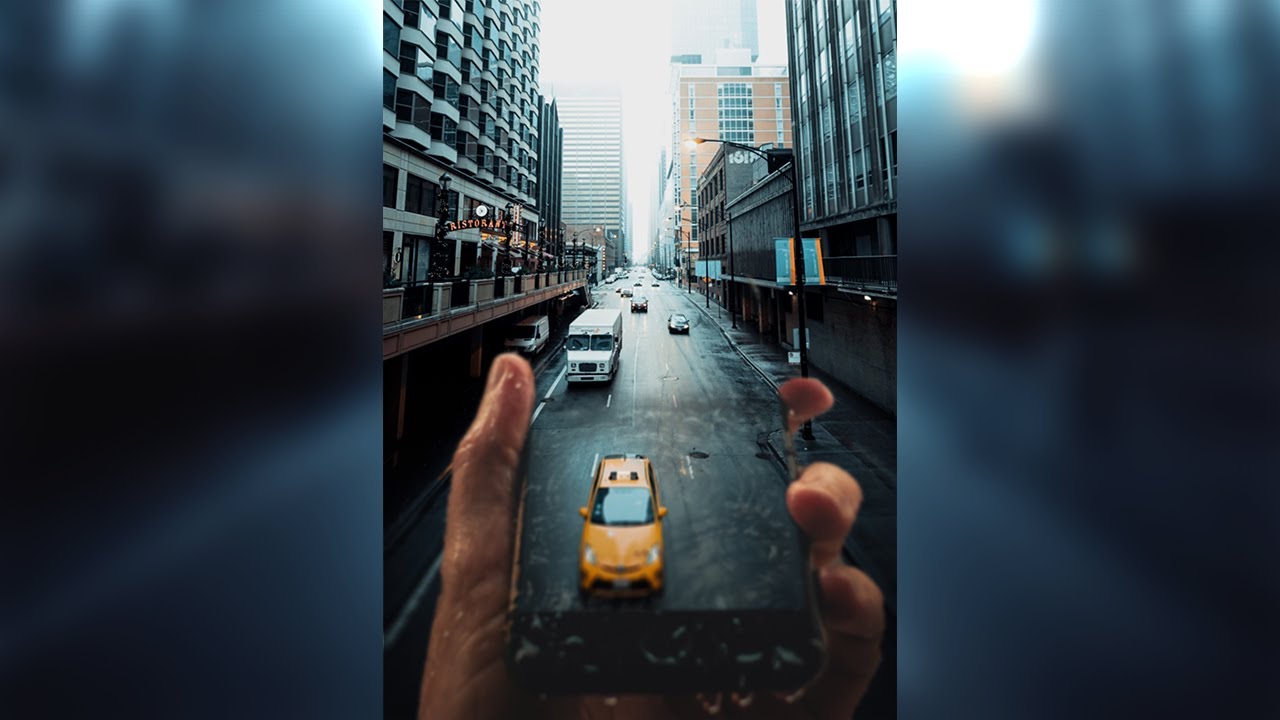 Roadway Passing Through The Phone: Photo-Manipulation (Photoshop ...
