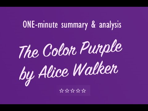 The Color Purple by Alice Walker - Summary, Analysis, Quotes. - YouTube