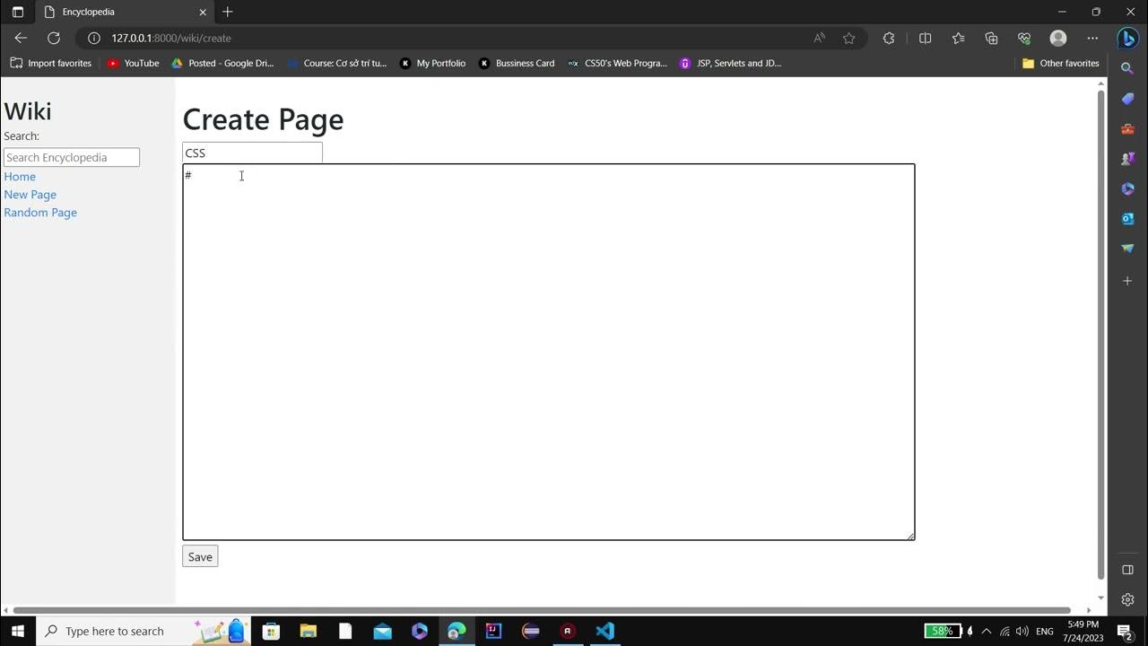 CS50w Project 1 Screencast - YouTube