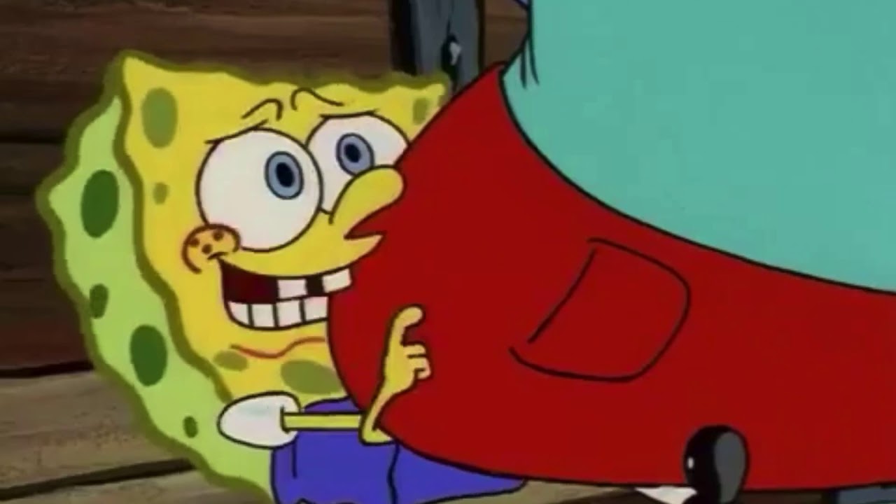 Guys sits on spongebob - YouTube