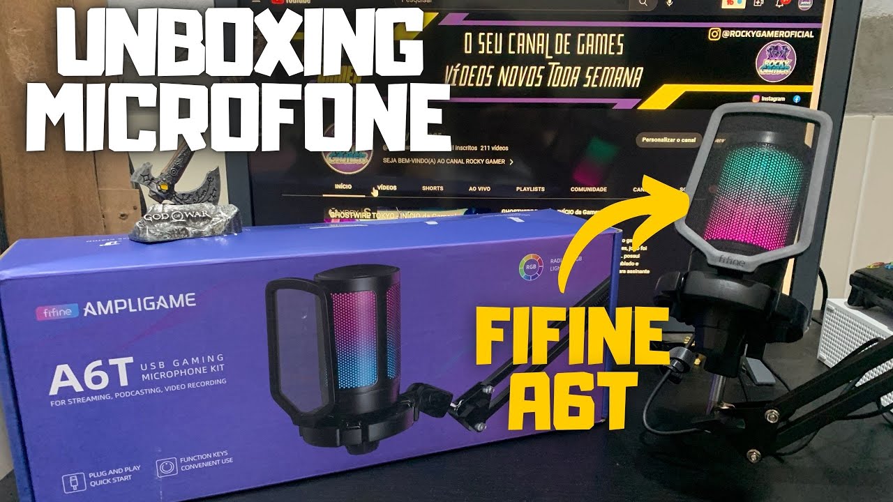 UNBOXING Microfone FIFINE A6T | Vale a Pena?? - YouTube