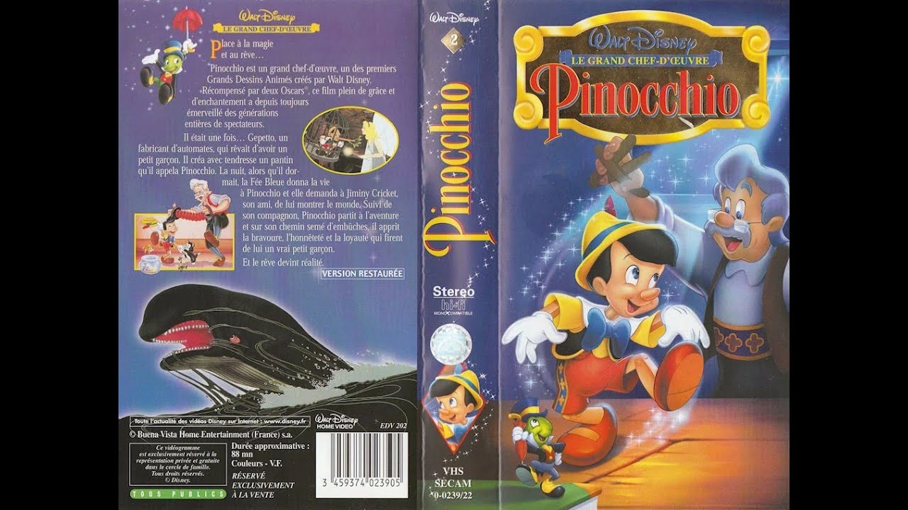 Pinocchio Vhs 2000