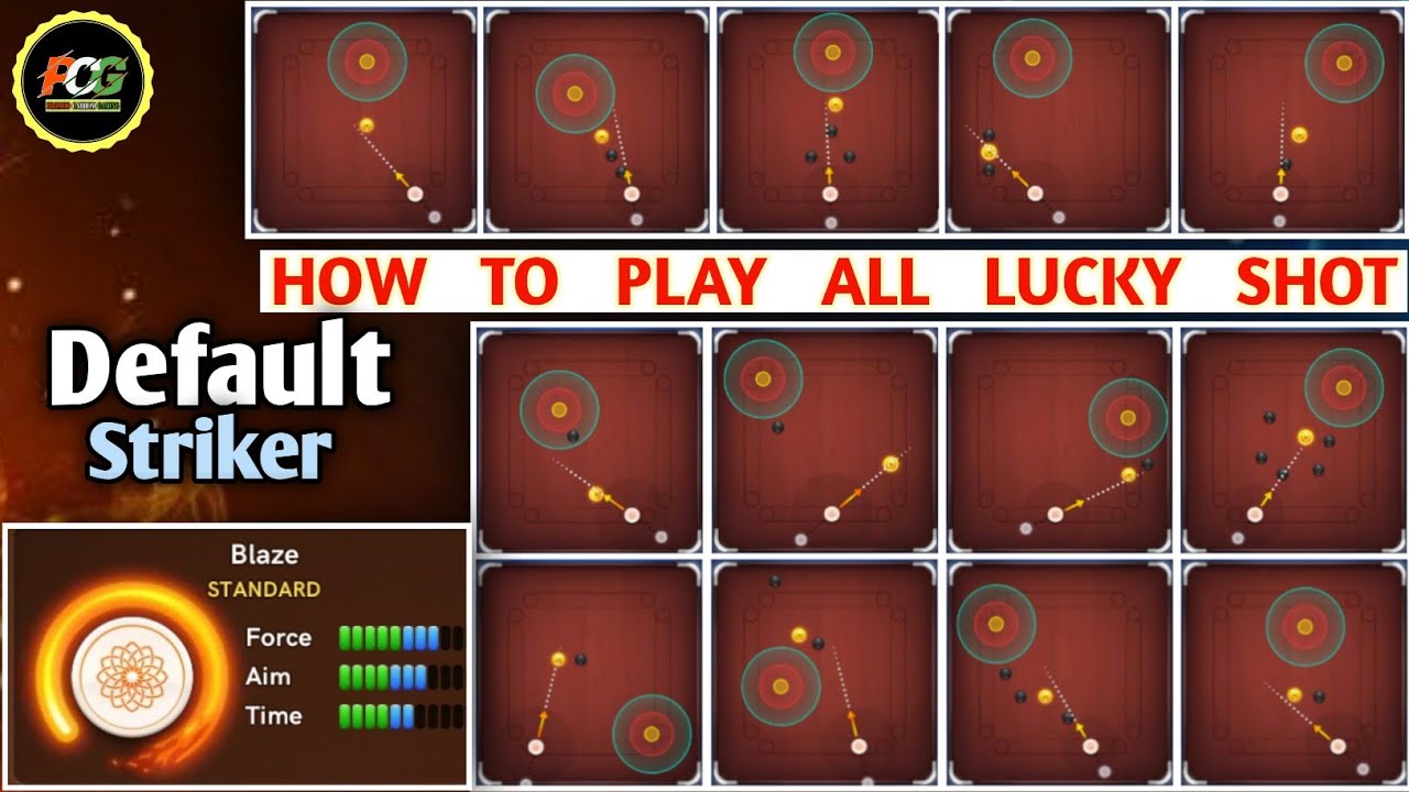 How to play all lucky shot in carrom pool video 💯 | perfect lucky shot ...