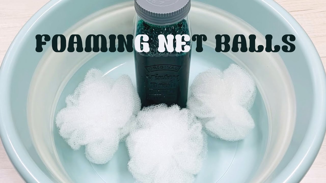 ASMR Sponge Squeeze 306.Foaming Net Balls - YouTube