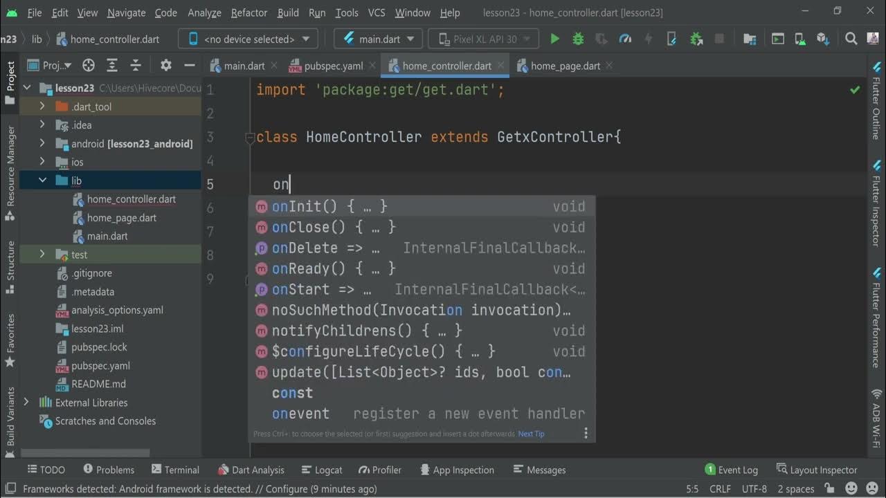 Lesson 21 : Rest API integration with Getx Flutter | Flutter Apps Development Live Class-2023 ...