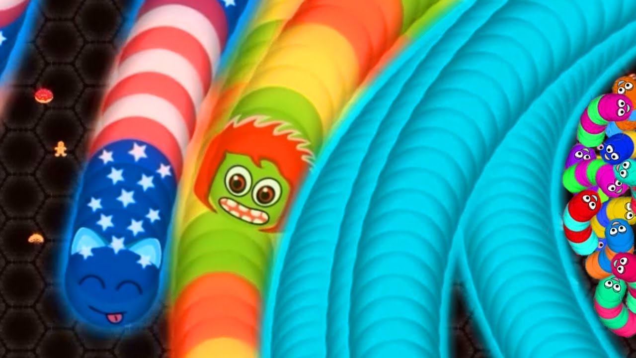 Wormate.io Immortal Pro Trapper Worm Vs Big Bad Angry Worms Wormateio ...