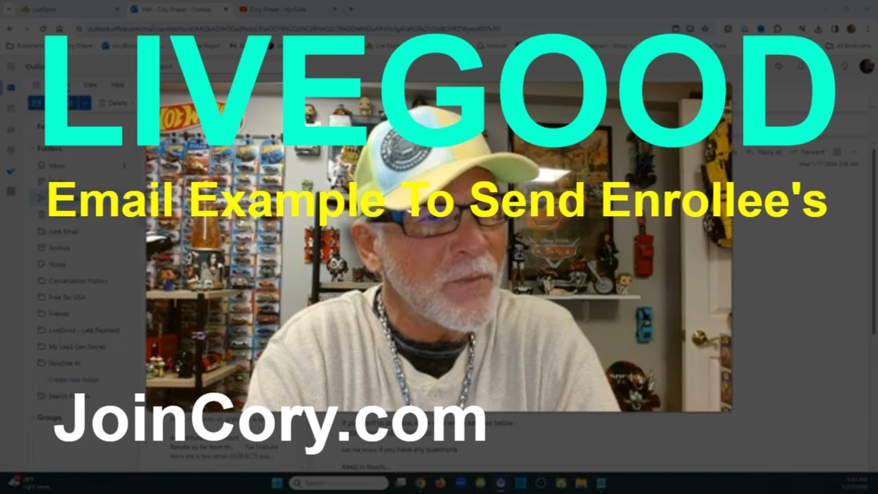 LIVEGOOD: Email Example To Send New Enrollee's First Time - YouTube