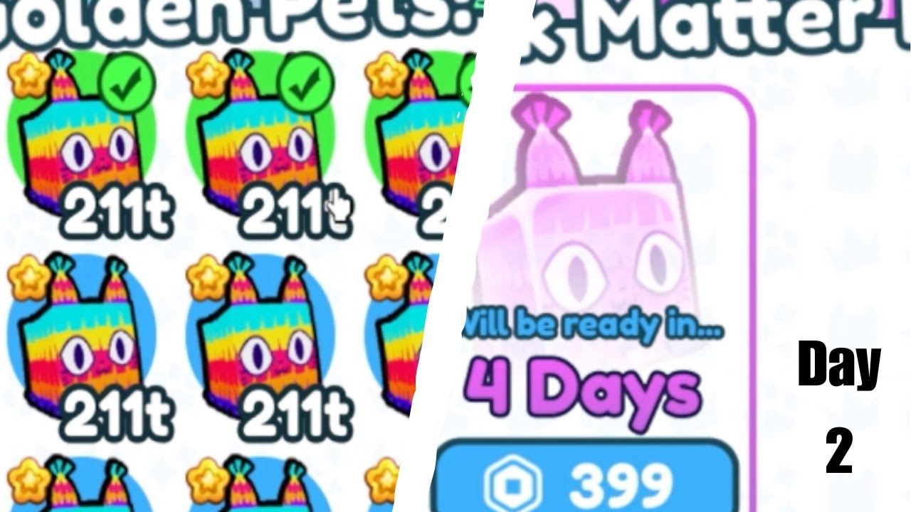 Upgrading Pets | Pet Sim X F2P 100 Days Challenge | Day 2 - YouTube