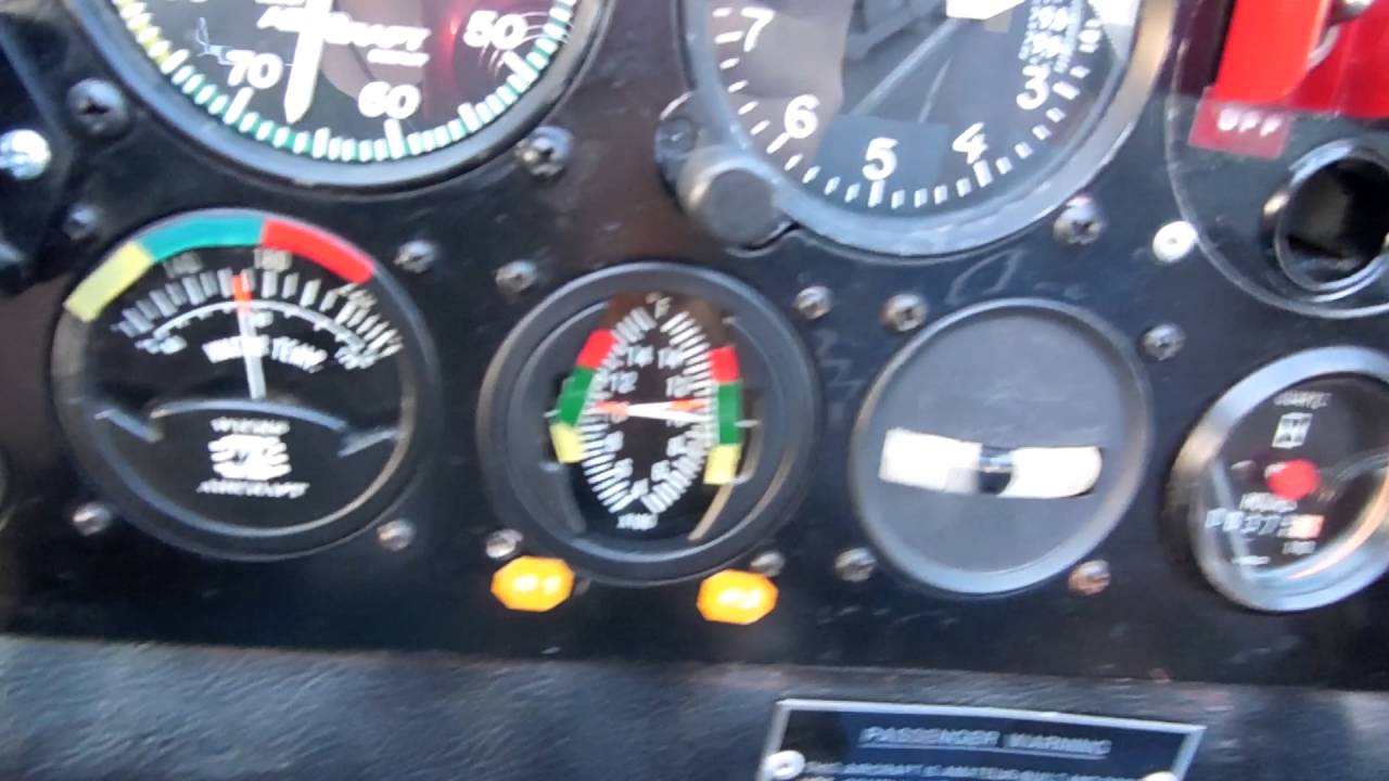 Instrument panel on Kitfox 1 with new prop - YouTube