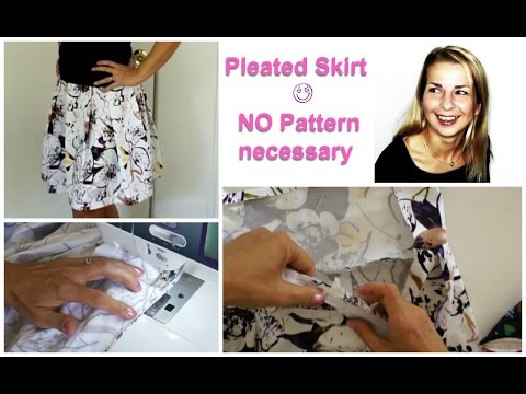 How to sew a pleated Skirt | Drafting a pattern | Sewing Tutorial | Frocks & Frolics