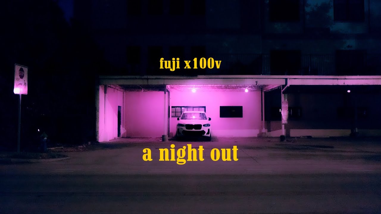 a night out with the fujifilm x100v - YouTube