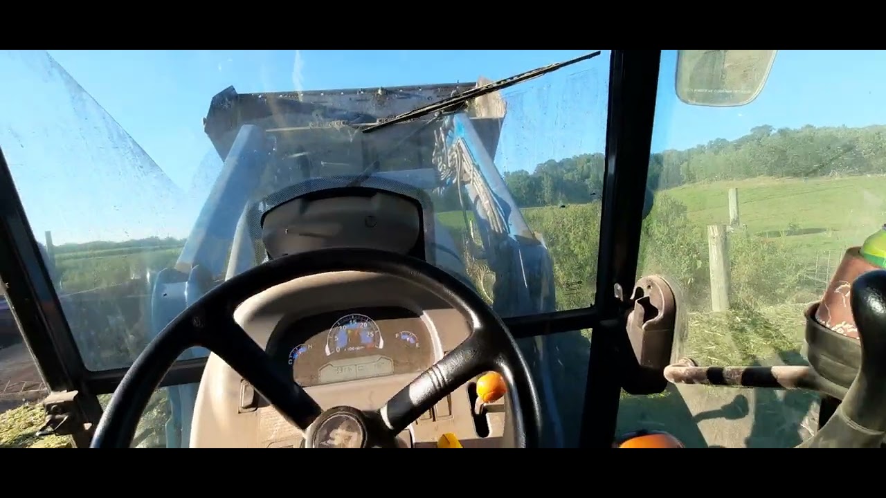 LS MT3 52 packing silage pile - YouTube