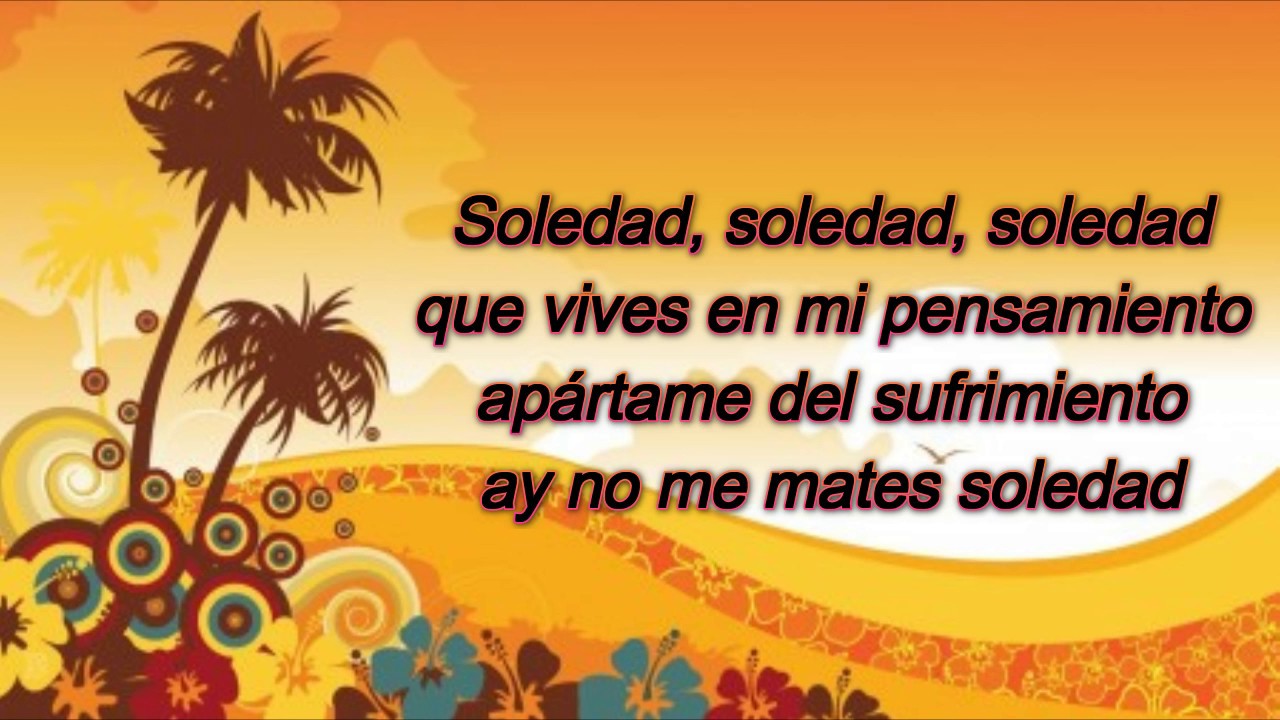 Soledad - El Combo De Las Estrellas (LETRA) - YouTube