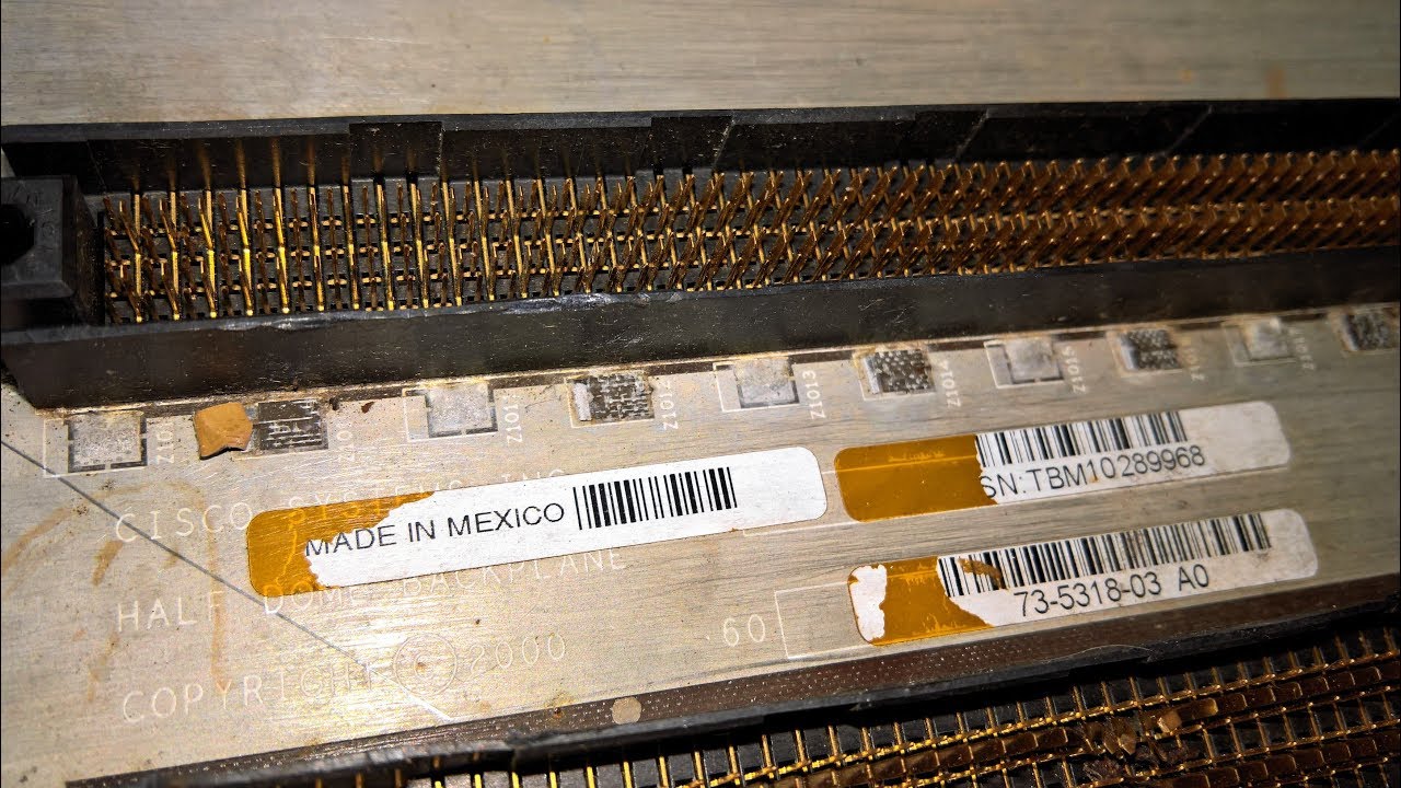 Cisco backplane board - Gold recovery - YouTube