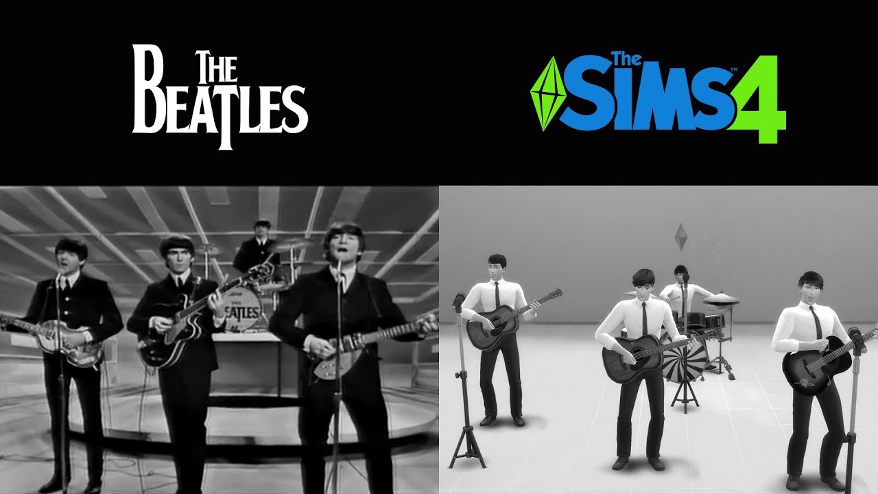 Sims 4 Music Video ♬ The Beatles I Want To Holds Your Hands Live Parody ...
