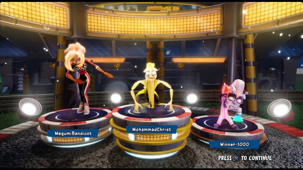 Rilla Roo and Ami Bandicoot Podium Glitch. (Crash Nitro Fueled) - YouTube