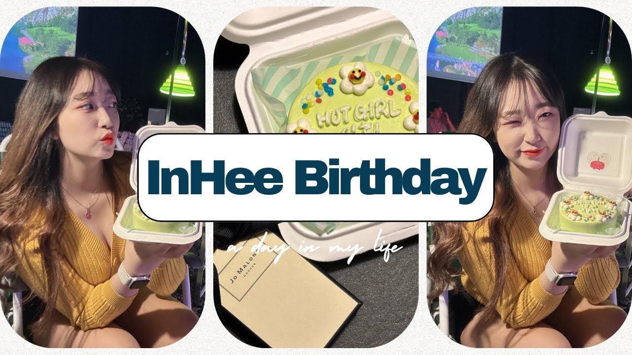 [InHeeVlog]Inhee Birthday|캠핑|실내캠핑장|시흥|캠핑스팟|음주로그|별빛청하|생일파티|생일파티브이로그|조말론 ...