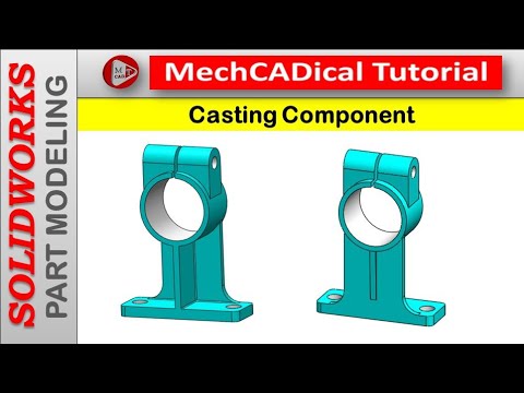 Casting Component in SolidWorks - YouTube