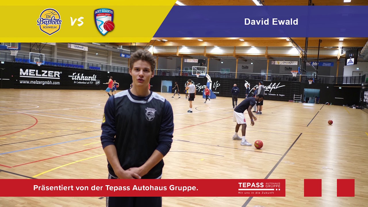 EN BASKETS vs ART Giants Düsseldorf O-Ton David Ewald - YouTube