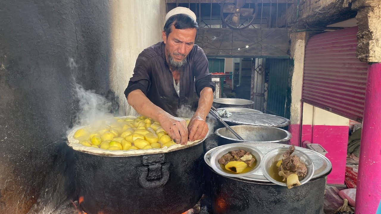 Afghani Namkeen Rosh | Giant Size Rosh Prepared | Namkeen Goshat ...