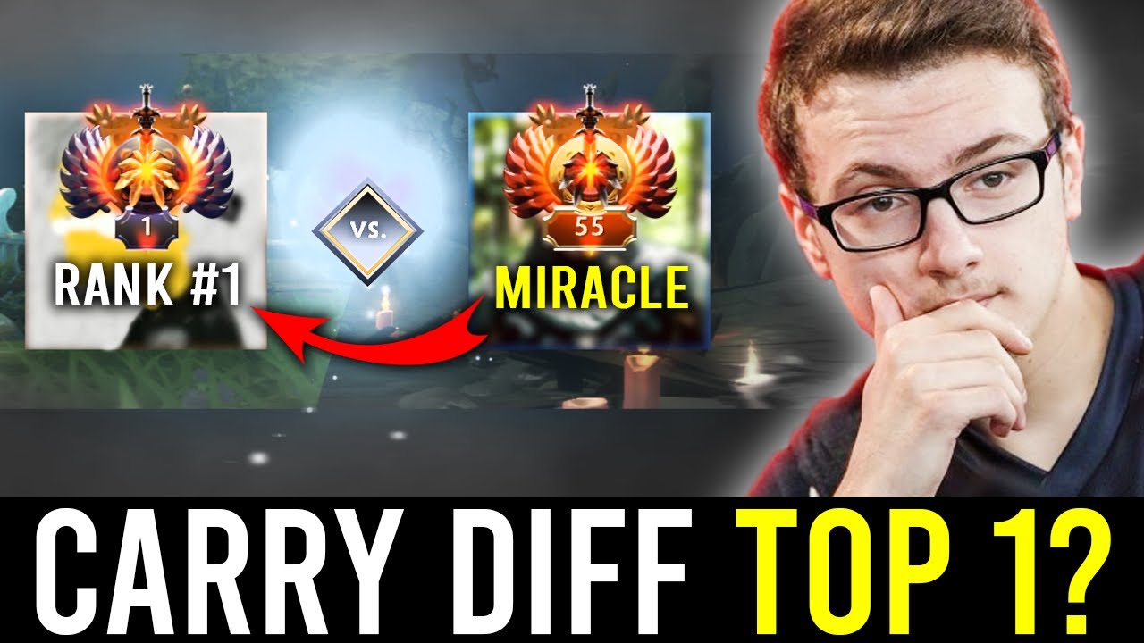 MMR is just a number when you have MIRACLE on your team! (vs. TOP 1 MMR ...