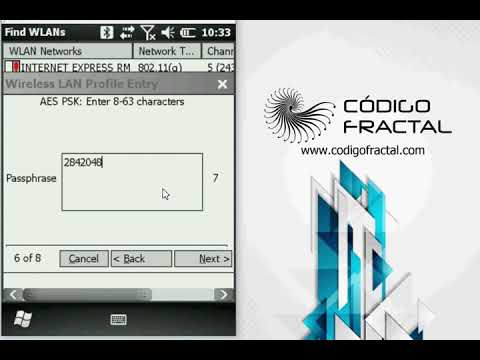 Configurar conexión WiFi WPA2 PDA handheld con Windows Mobile 6.5 ...