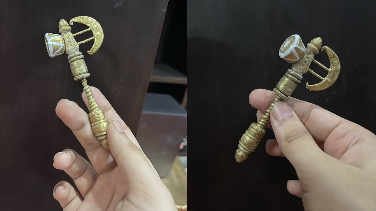 Parshu weapon clay art - YouTube