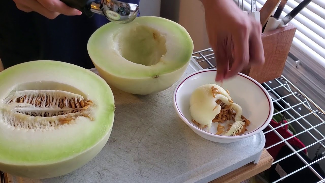 How to perfectly cut open a melon without cutting your finger | Slice ...