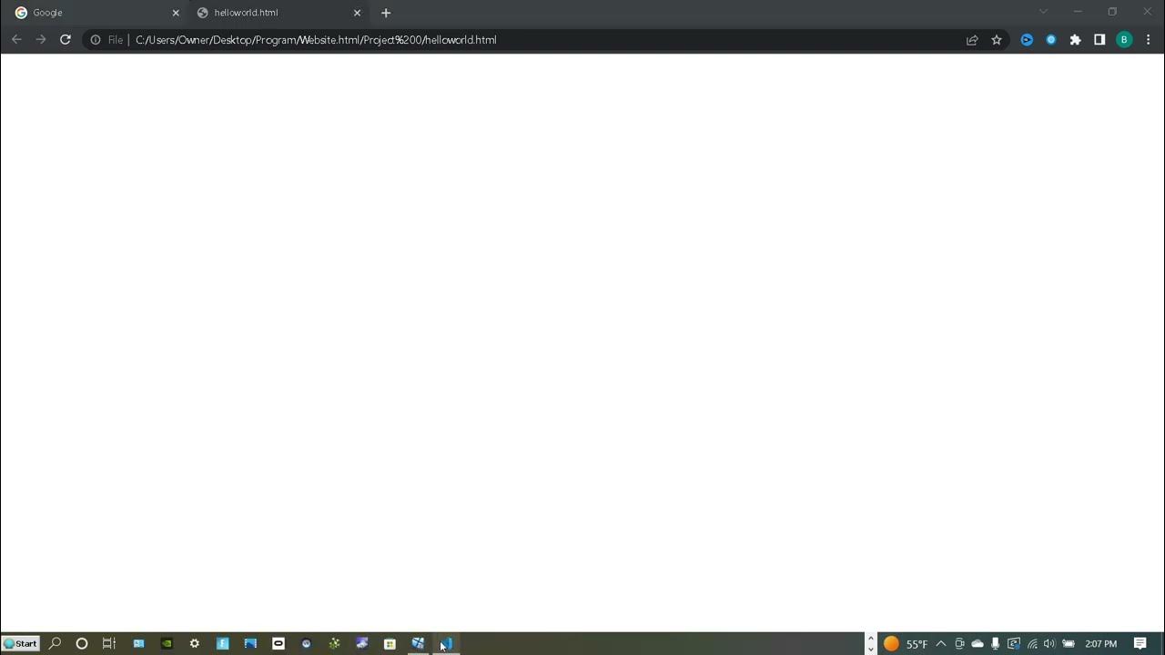 learning to code a website in VS Code part 1 - YouTube