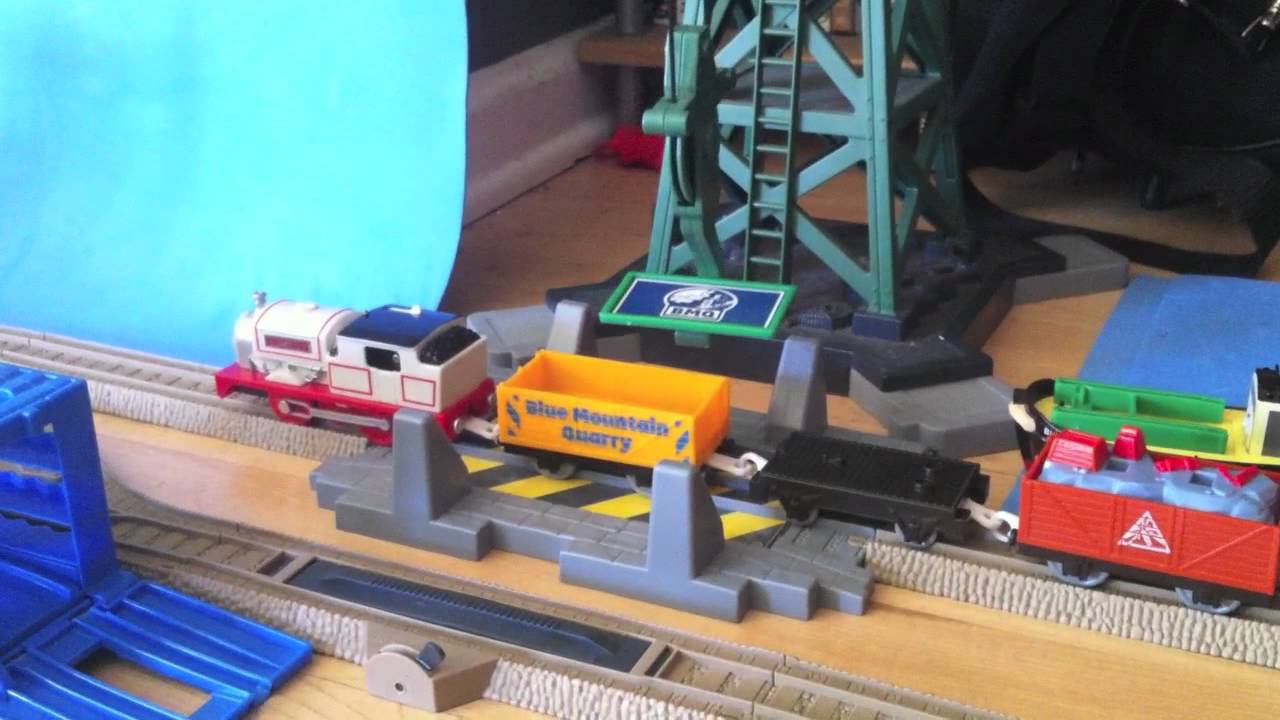 Thomas and Friends Trackmaster Village Blue Mountain Quarry Sign! - YouTube