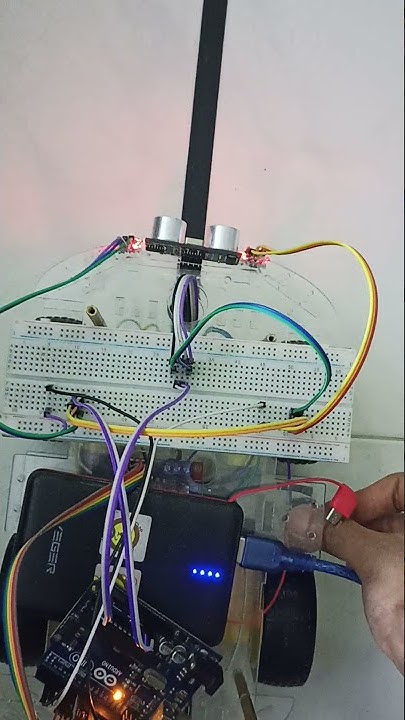 Line follower Robot with obstacle detection. #shorts #Robotics #Arduino ...
