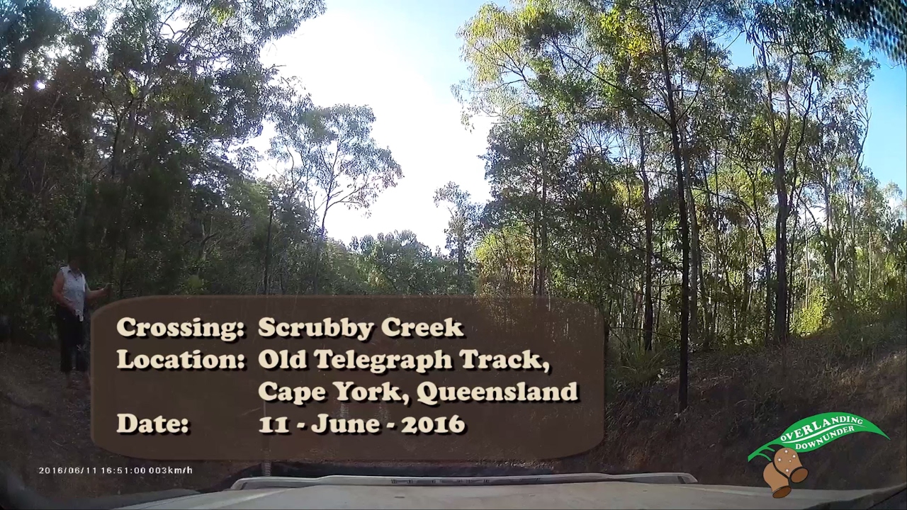 Crossing “Scrubby Creek”, Old Telegraph Track, Cape York Peninsula, QLD ...