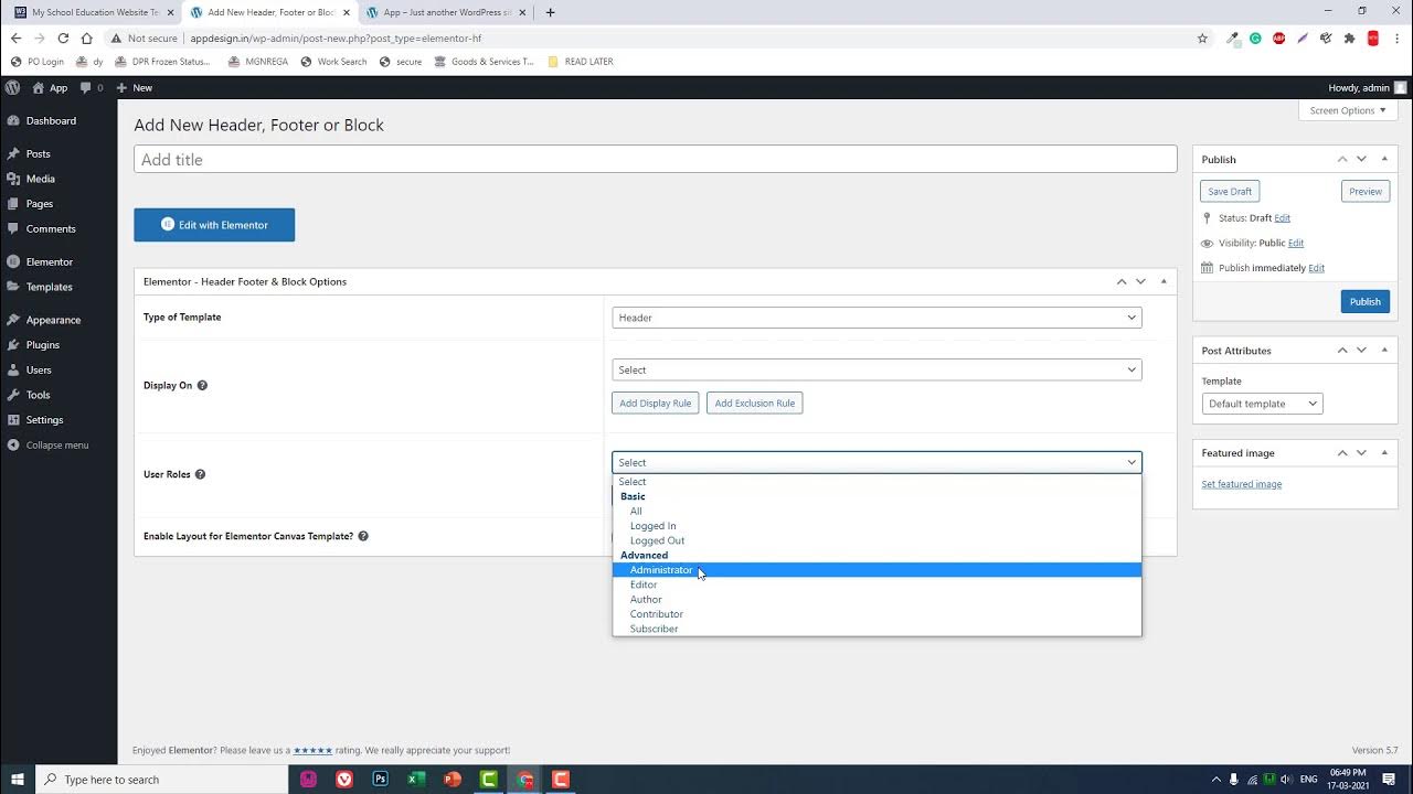 How to display different headers to different user roles | WordPress Tips - YouTube