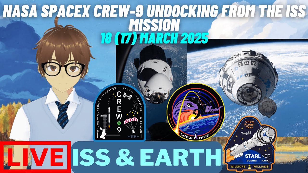 [11th live stream] NASA SpaceX Crew-9 undocking (saving "stranded ...