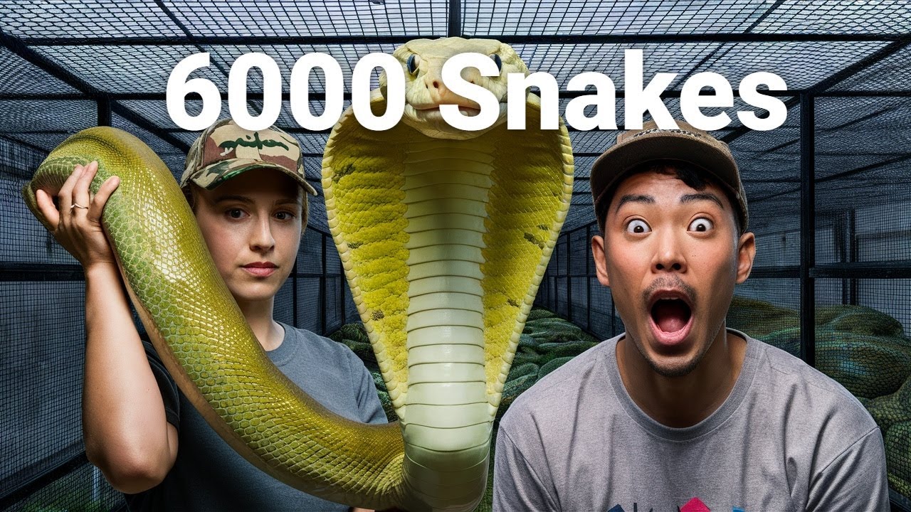 How do Chinese farms raise snakes? - YouTube