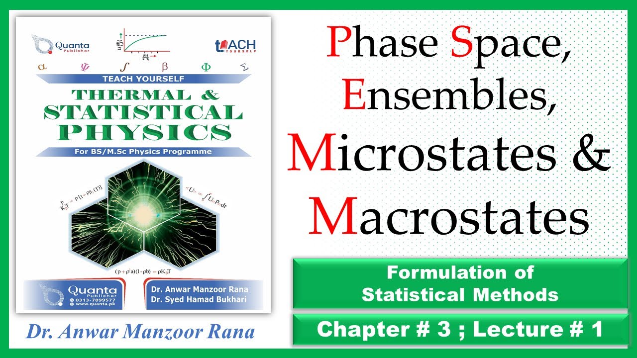 3.1 Phase Space, Ensembles, Microstates and Macrostates | TSP | Dr ...