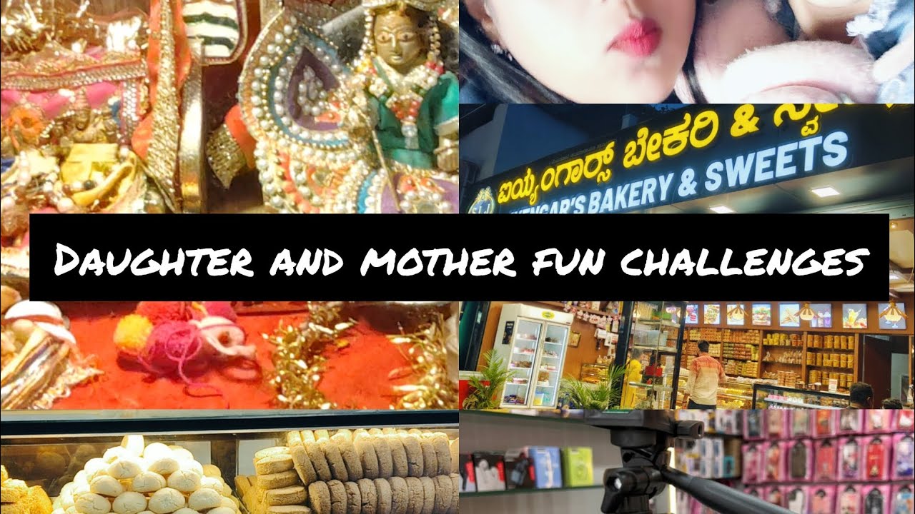 3rd vlog/Daughter and mother challenges/challenges/ Misty and simi ...