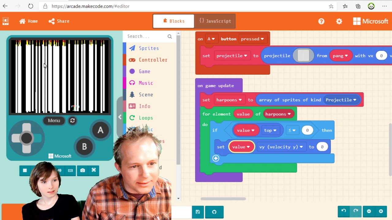 MakeCode Arcade for Beginner - Pang Part 2 - YouTube